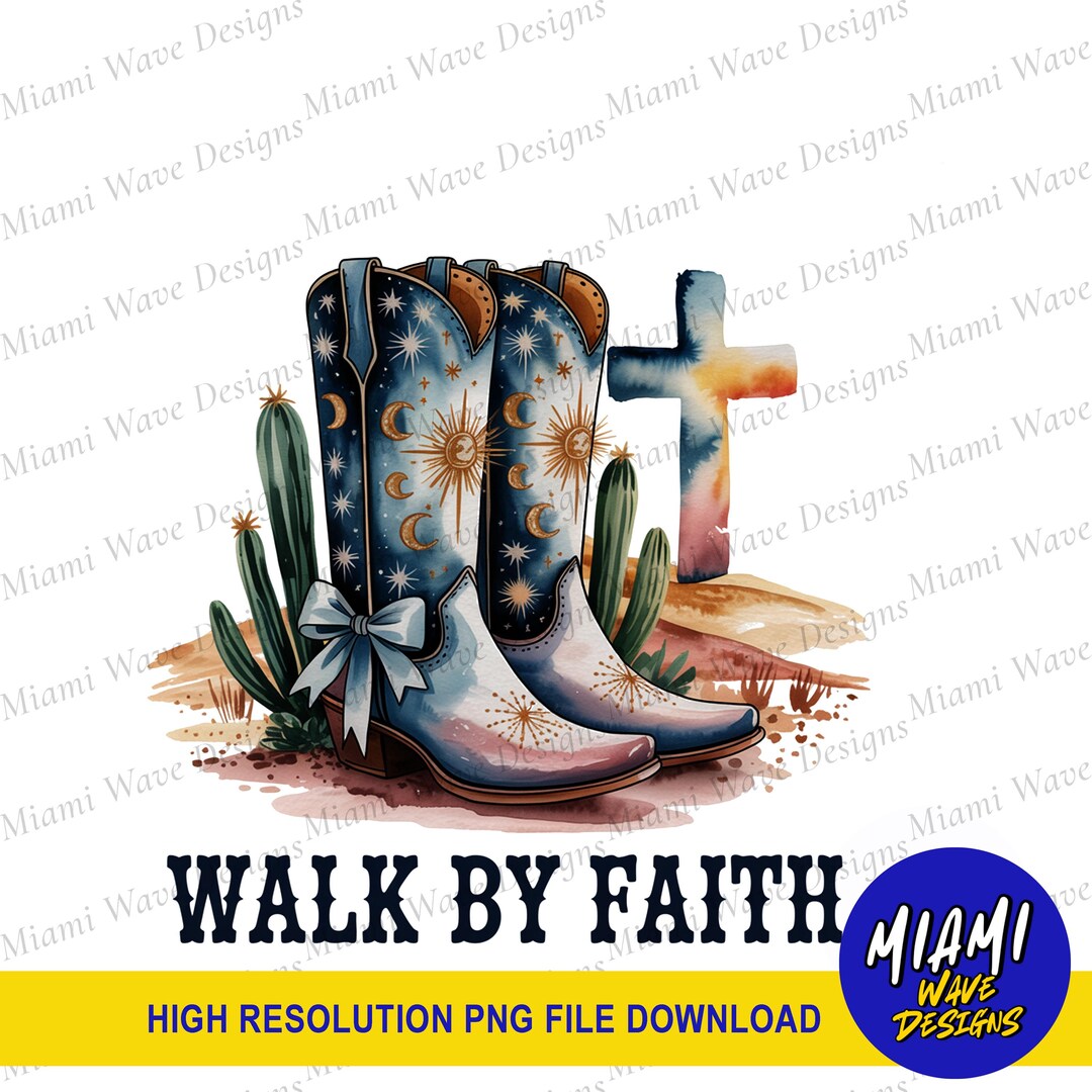 Western Christian Desert PNG: Faith Bible Verse T-shirt Design (digital ...