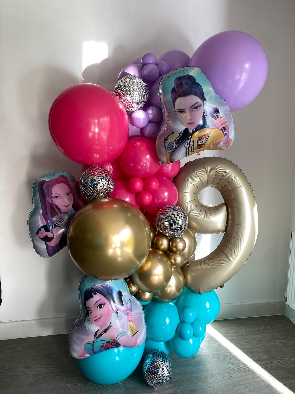K-pop Demon Hunter Balloon Garland Kit K-pop Demon Hunter Theme ...