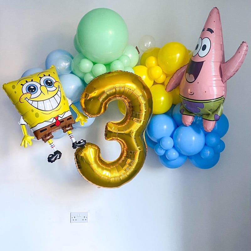 Spongebob Balloon - Etsy UK