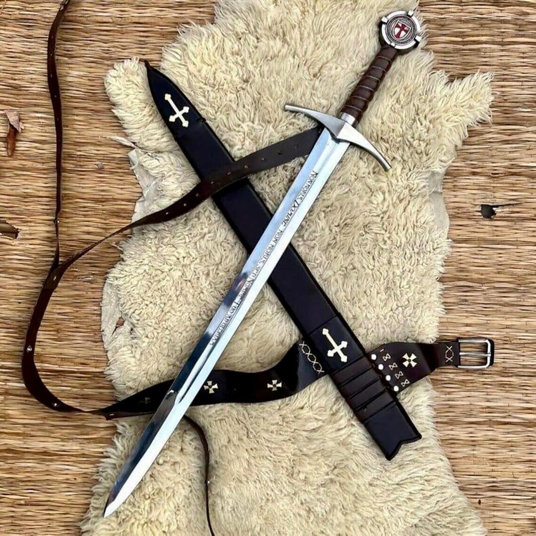Accolade Sword of the Knights Templar Replica Medieval Crusader Sword ...