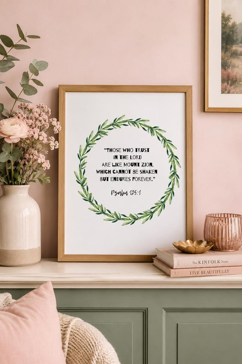 Those Who Trust in the Lord Psalm 125:1 Printable Scripture Wall Art ...