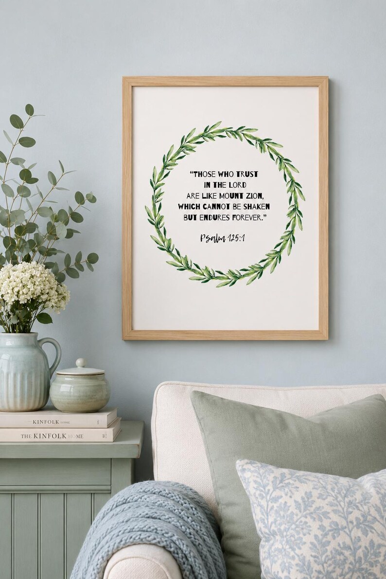Those Who Trust in the Lord Psalm 125:1 Printable Scripture Wall Art ...