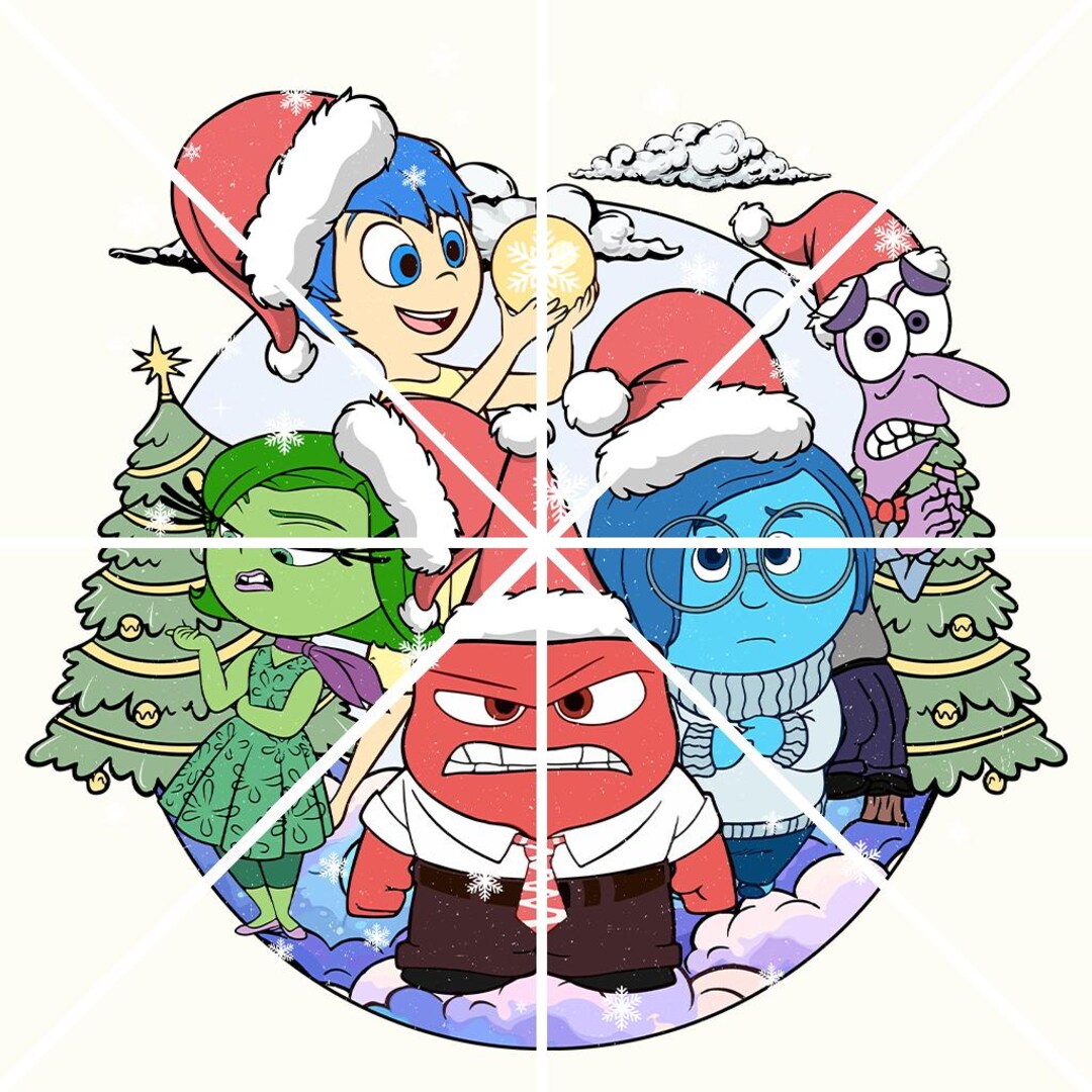 Inside Out Merry Christmas PNG, Cartoon Emotions Friends (digital ...