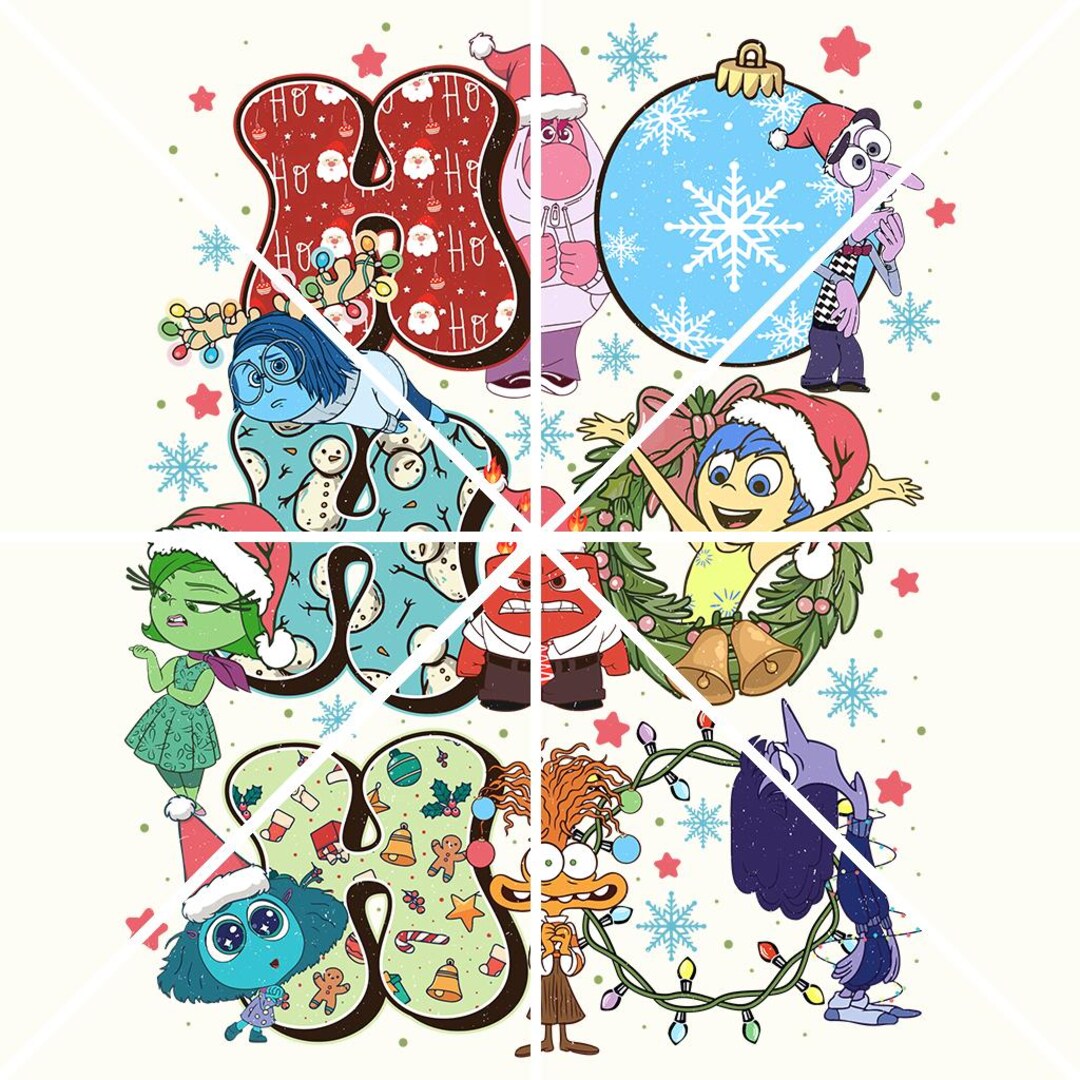 Inside Out Christmas PNG: Holiday Character Gift Design (digital ...