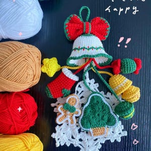 Christmas Wind Chime Crochet Pattern Festive Amigurumi Decoration PDF ...