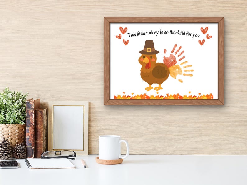 Thanksgiving Turkey Handprint Art: Thankful for You, DIY Kids Craft ...