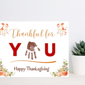 Thanksgiving Turkey Handprint Art: DIY Kids Keepsake (digital Download ...