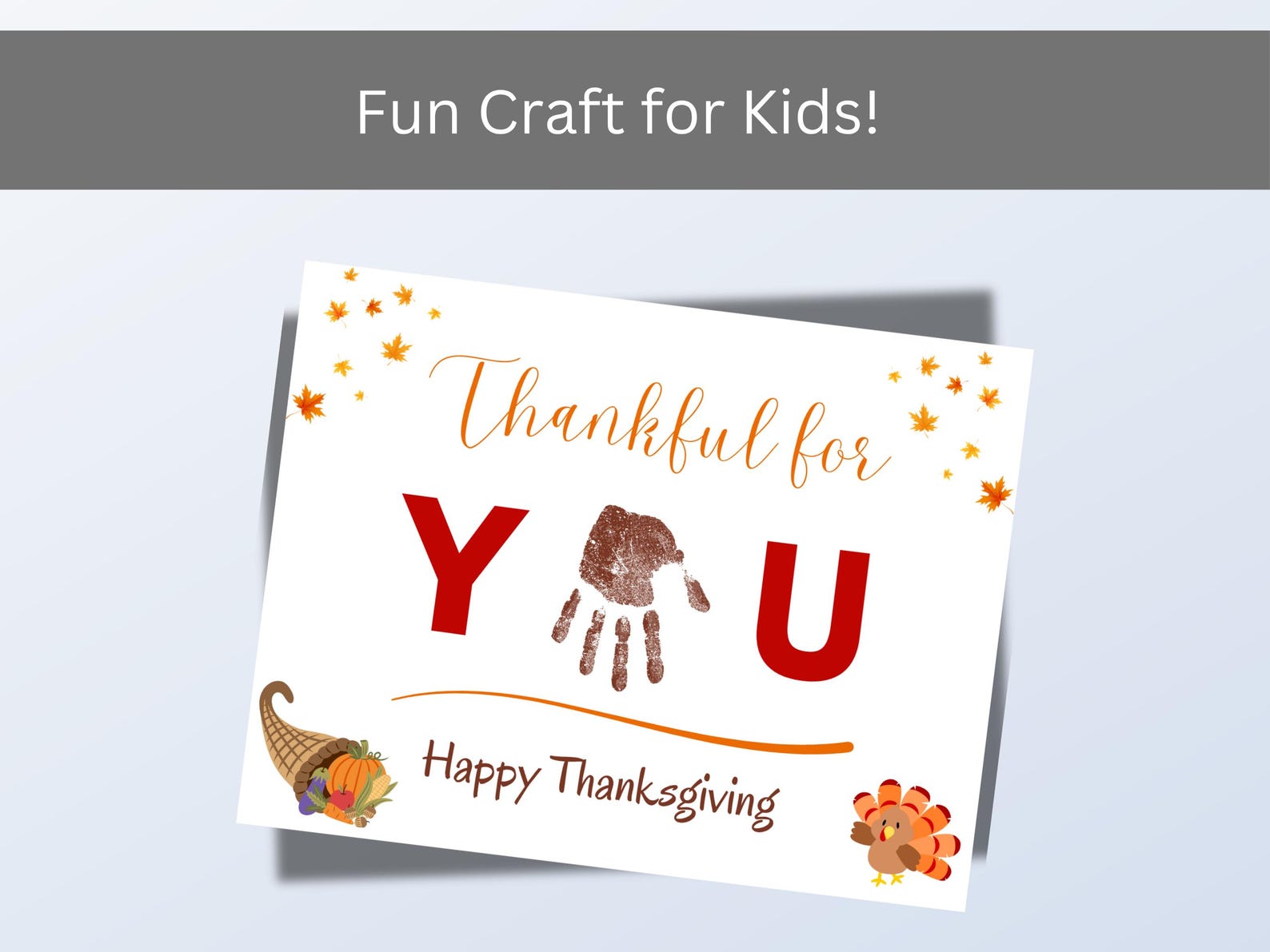 Thanksgiving Turkey Handprint Art: DIY Kids Keepsake (digital Download ...