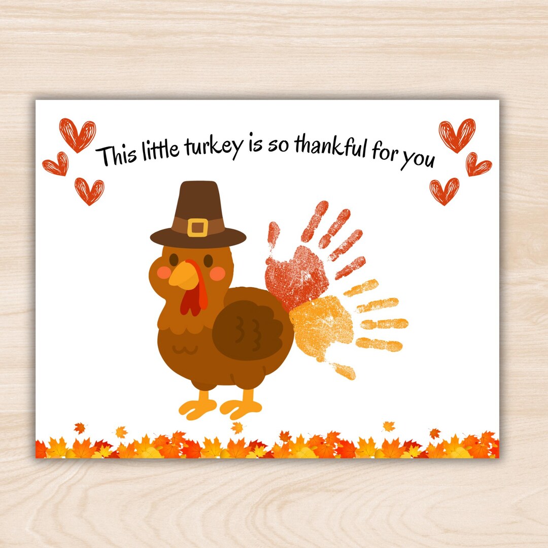 Thanksgiving Turkey Handprint Art: Thankful for You, DIY Kids Craft ...