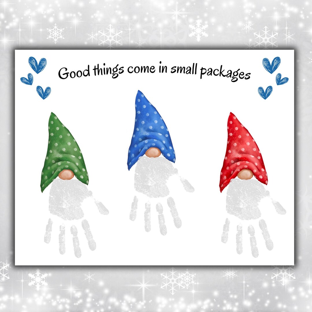 Elf Handprint Art, Holiday Keepsake, Christmas Craft, School Activity ...