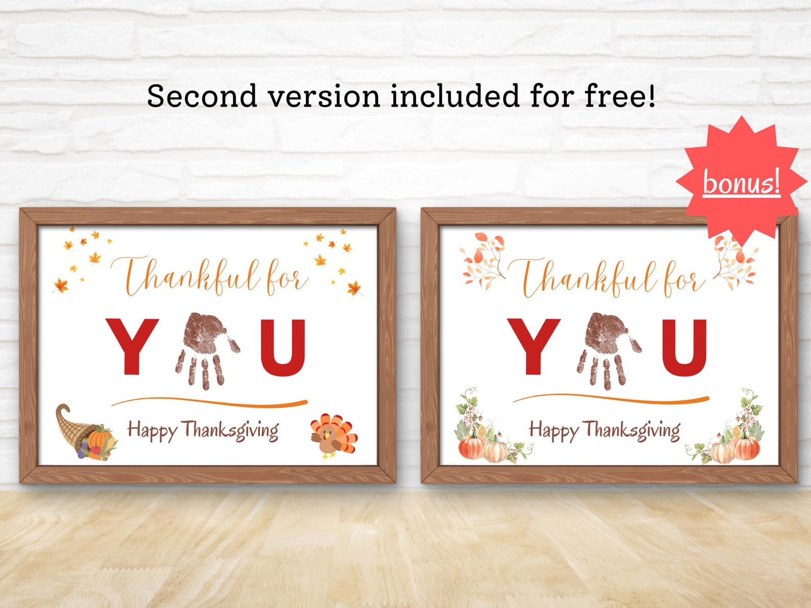 Thanksgiving Turkey Handprint Art: DIY Kids Keepsake (digital Download ...