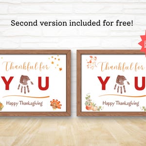 Thanksgiving Turkey Handprint Art: DIY Kids Keepsake (digital Download ...