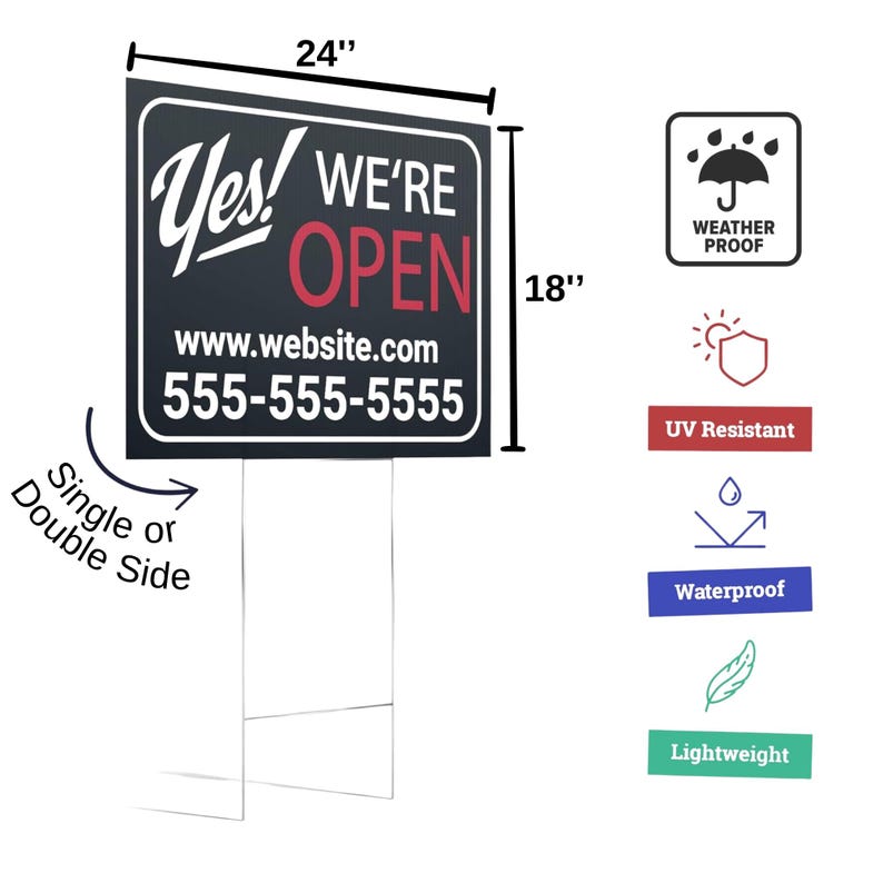 NO on Prop 50 California Yard Sign W/ H Stake, 2-sided Lawn Sign for ...