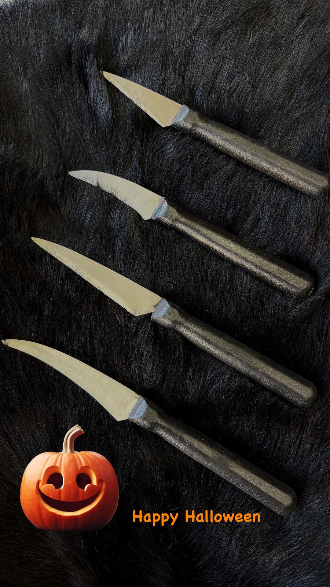 Pumpkin Carving Knife Set (4pcs): Stainless Steel Blades, Halloween ...