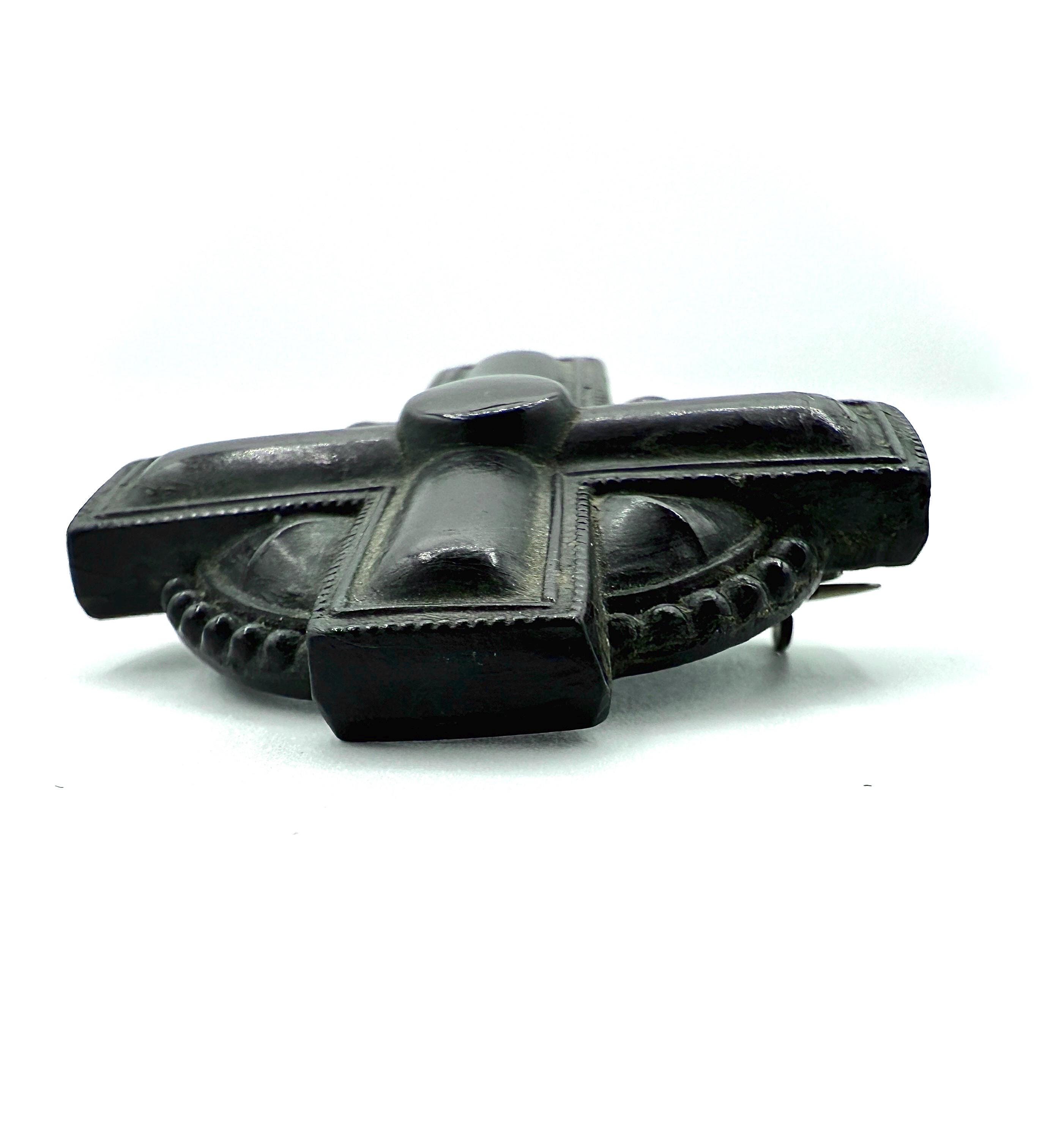 Victorian Jet Mourning Brooch Collection - Etsy UK