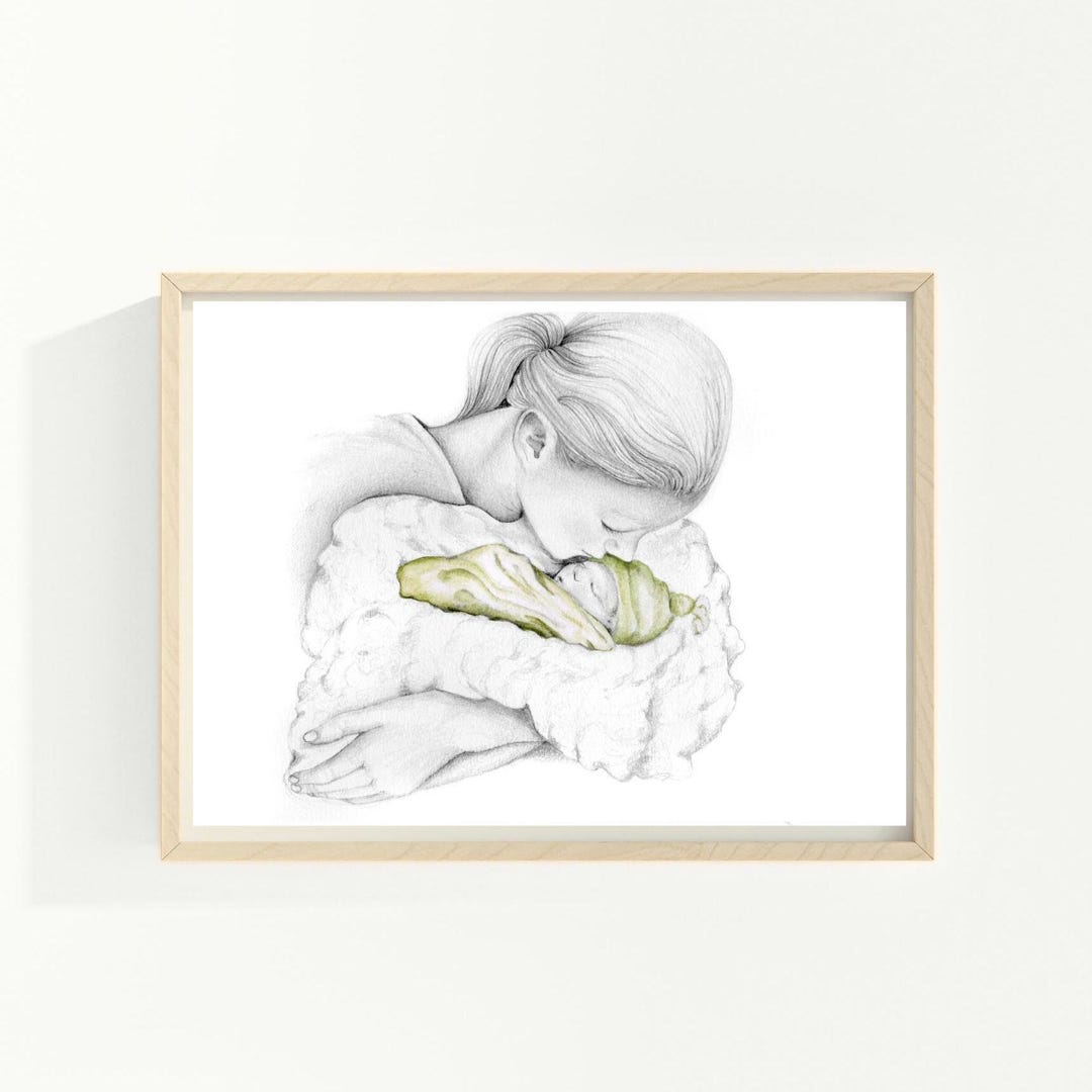 Custom Stillborn Baby Portrait: Memorial Gift for Loss - Etsy