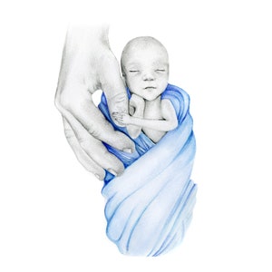 Stillborn Baby Gift for Mom and Dad Pregnancy Loss Memorial Wall Art ...