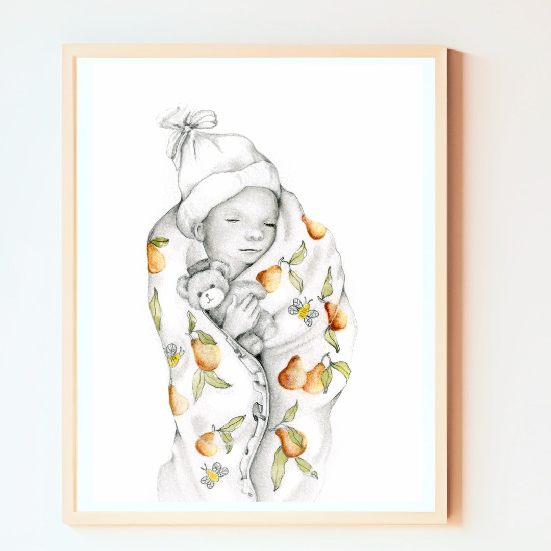 Custom Portrait, Miscarriage Pregnancy Baby Loss, Stillborn Gift Mom ...