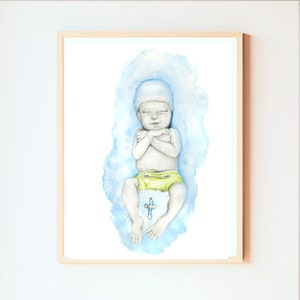 Stillborn Baby Gift for Mom and Dad Pregnancy Loss Memorial Wall Art ...