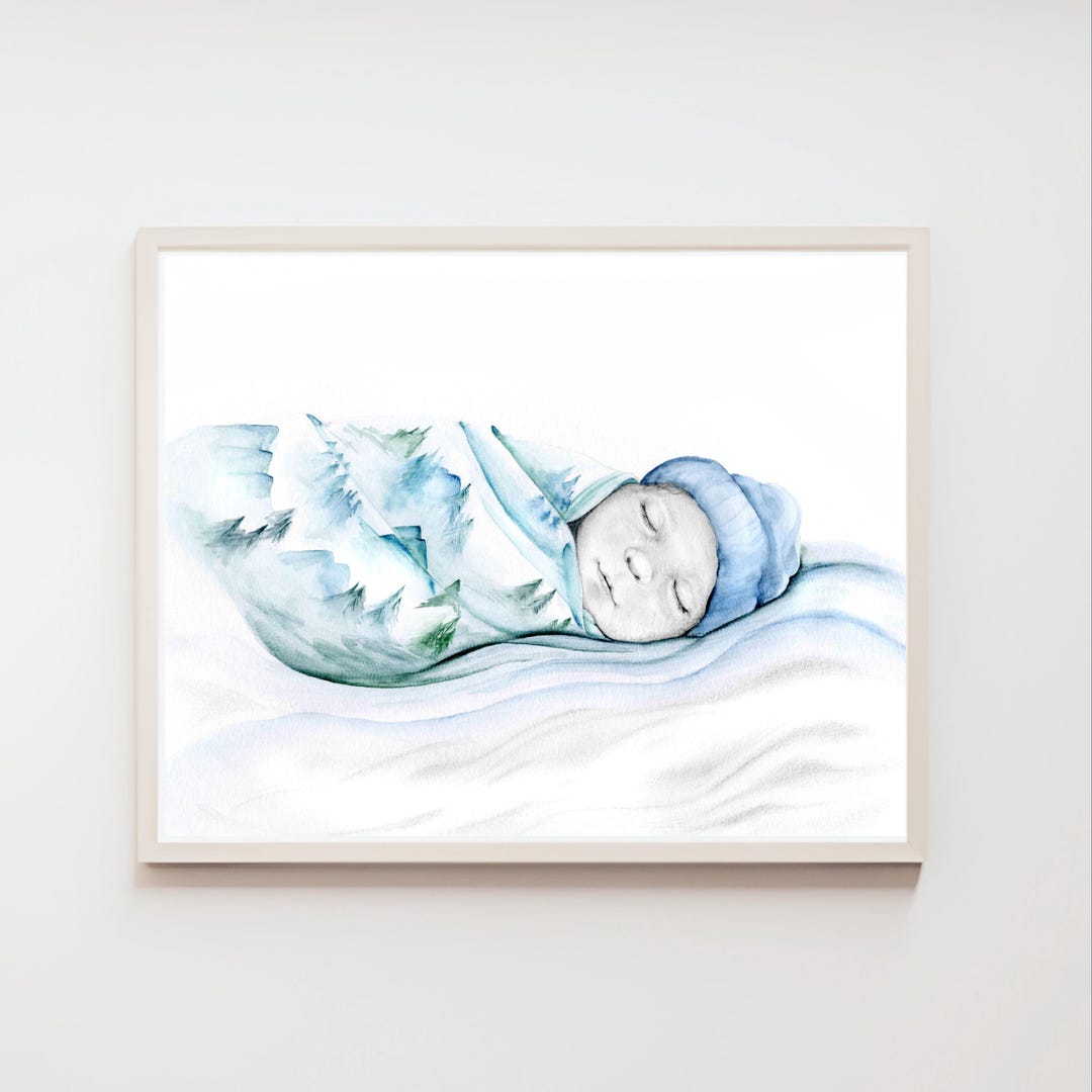 Custom Stillborn Baby Portrait, Memorial Art, Remembrance Gift - Etsy