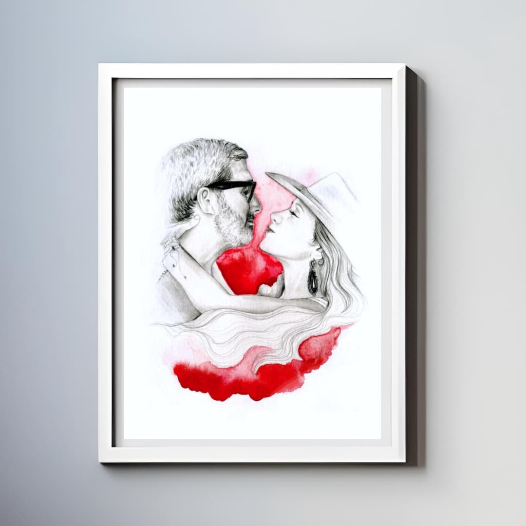 Custom Couples Portrait Art for Couples Wedding Personalized Couples ...