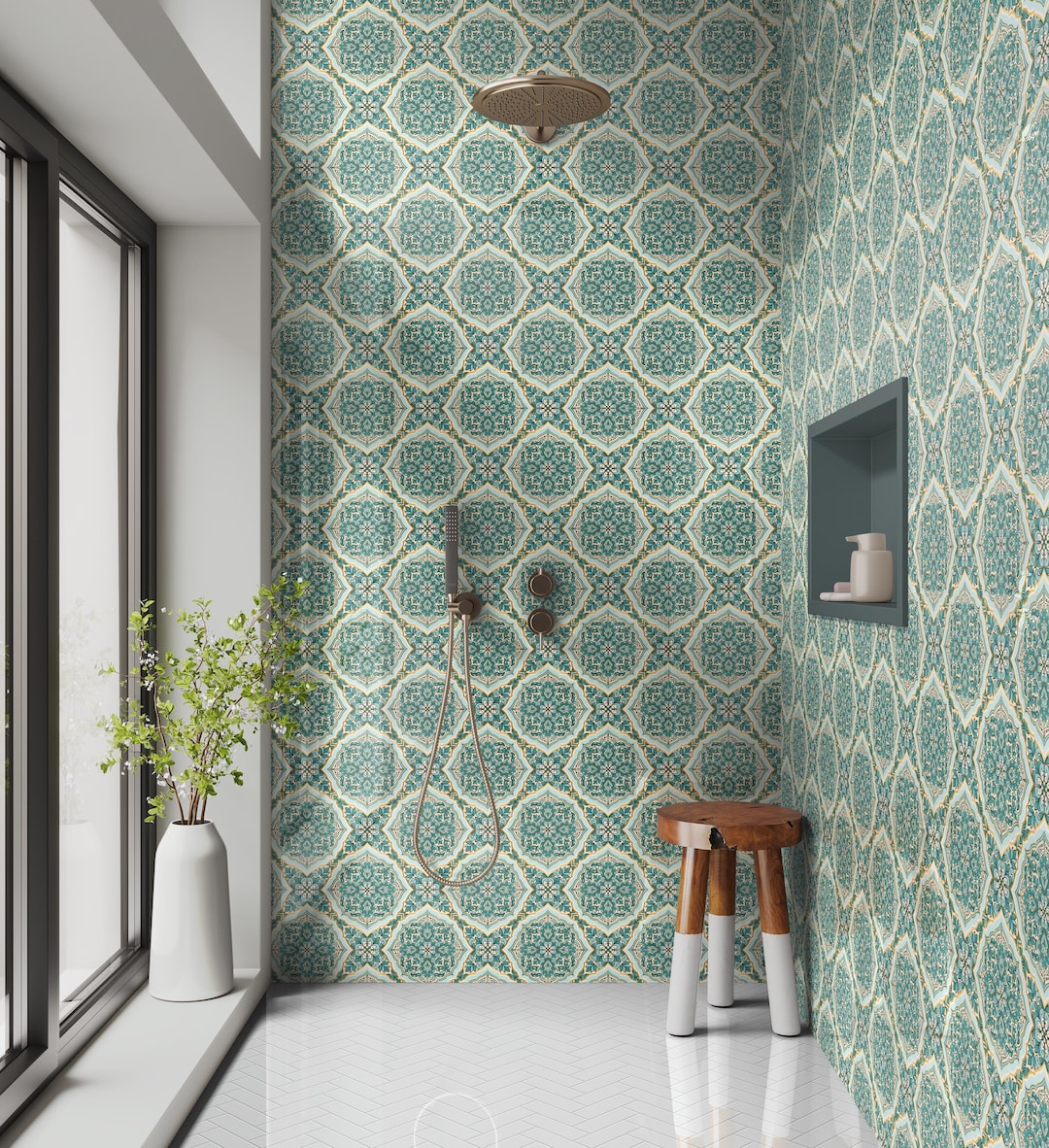 Shower Panel Waterproof, Grout-free Tile Alternative, Tile Effect 03 ...