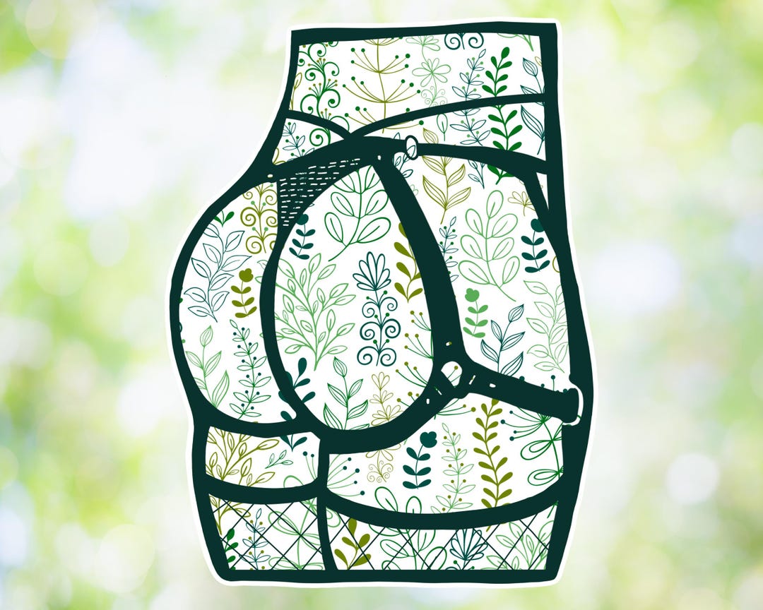Lingerie Plant Sticker Best Friend Gift, Houseplant, Cute Stickers ...