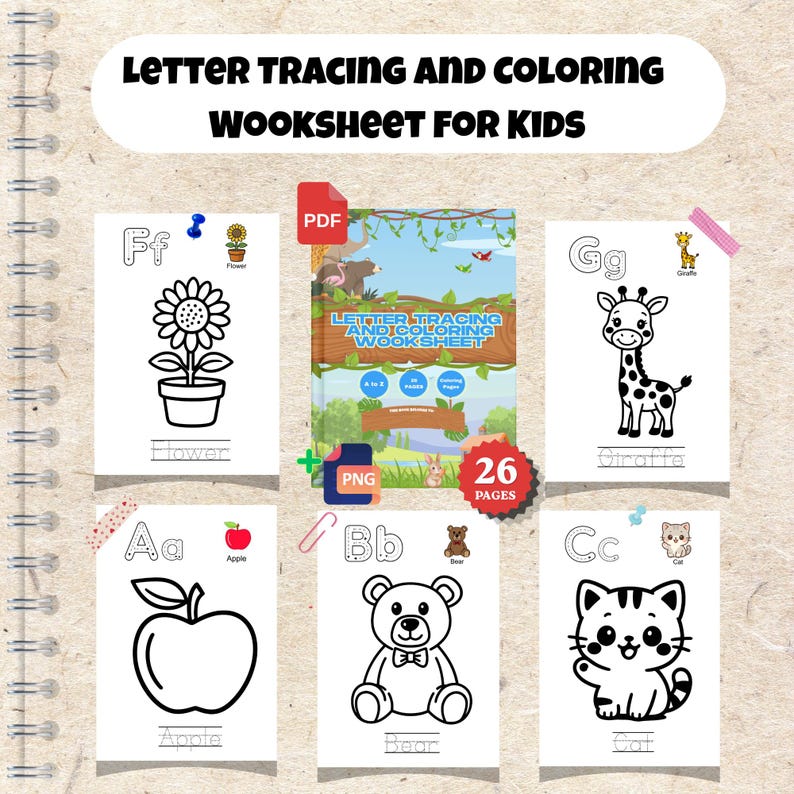 Alphabet Tracing With Coloring Pages | A-Z Preschool Printable ...