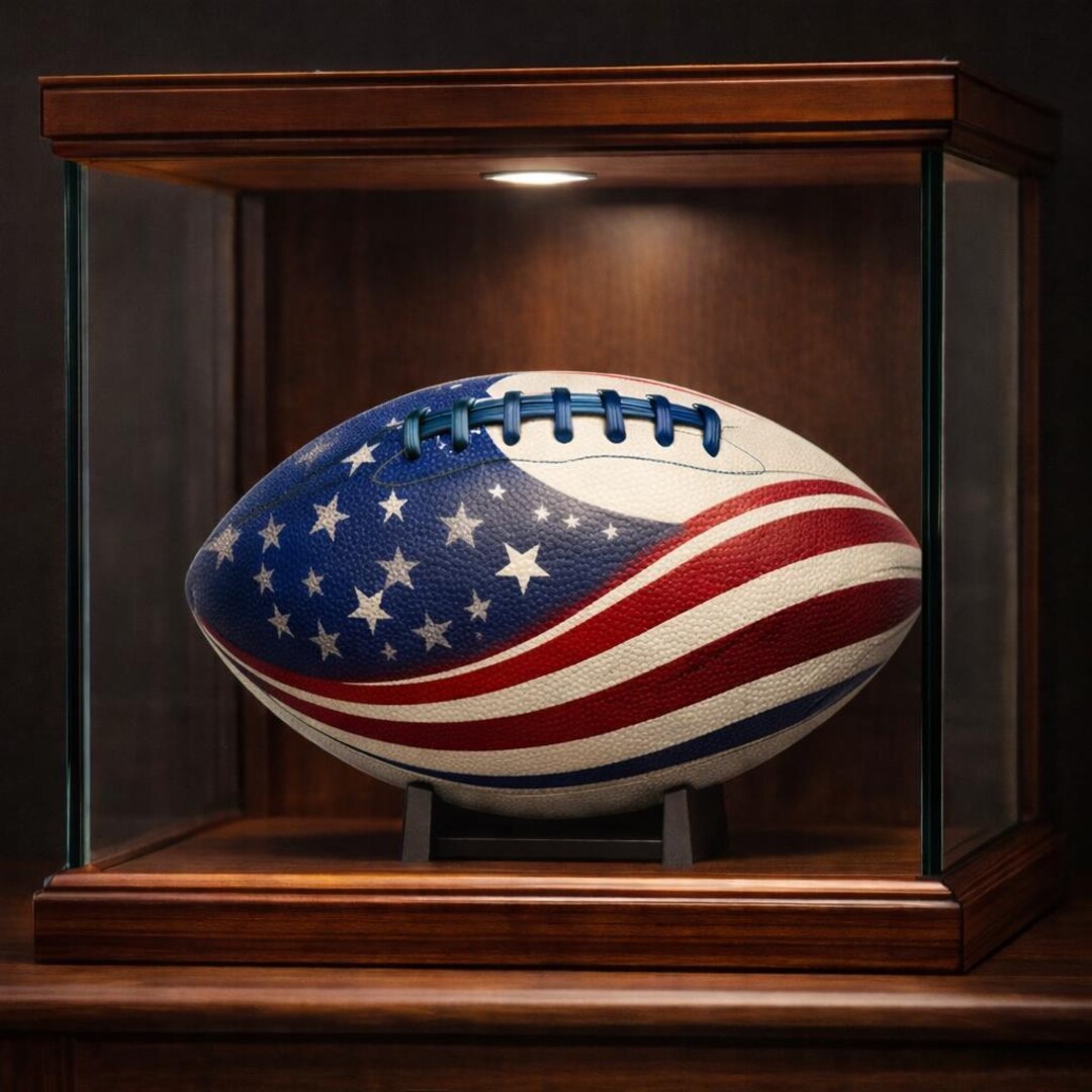 Personalized Leather Rugby Ball - Custom Logo & Text American Ball ...