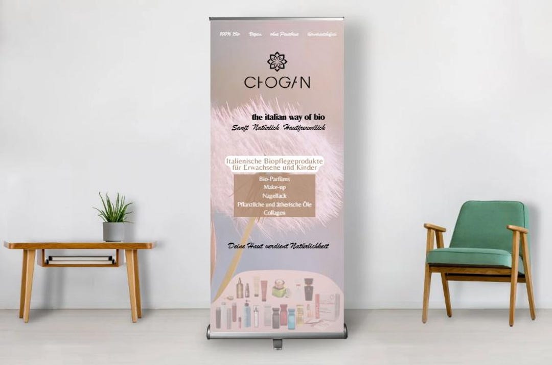 Roll-up Banner 85 X 200 Cm | Chogan Advertising Banner in Organic ...