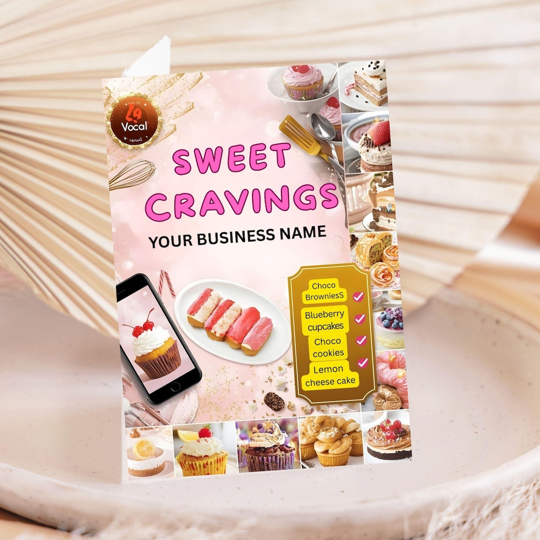 Sweet Treats Bakery Flyer Template, Customizable Canva Design (digital ...