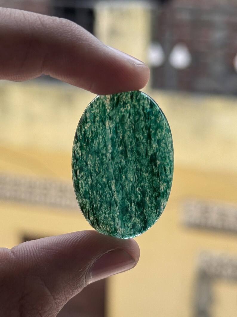 Natural Green Aventurine Oval Cabochon Gemstone (41x26x5mm) - Etsy