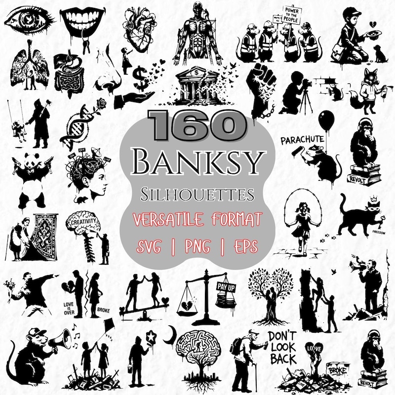 Banksy Style Stencils - Etsy UK