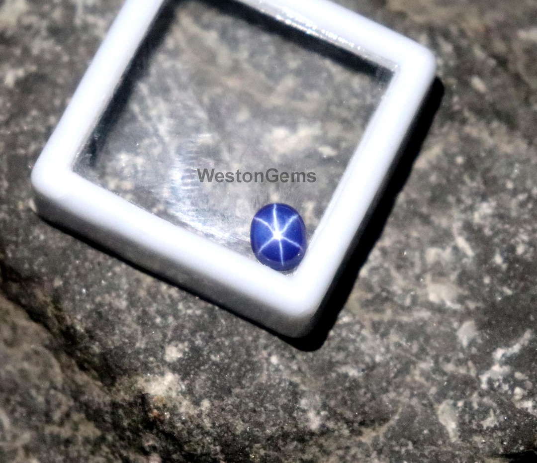 Very Precious 1CT Natural Star Sapphire Gemstone 7.3x5.7mm Oval Cut AAA ...