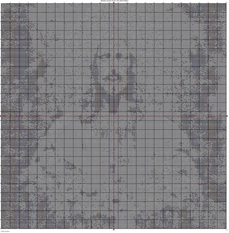 Macabre Crucifix Christ Cross Stitch Pattern. Instant PDF Download ...