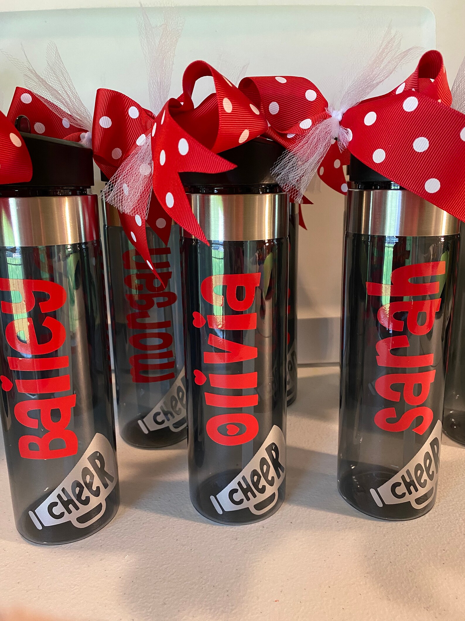 Personalized Cheer Bottle Cheerleader Cheer Water Bottle - Etsy
