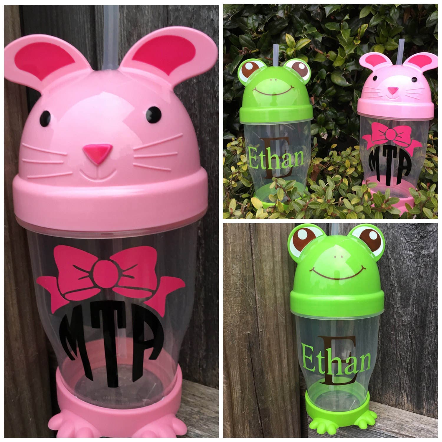 Personalized Children's Cup - Frog Cup - Bunny Cup - Easter Basket ...