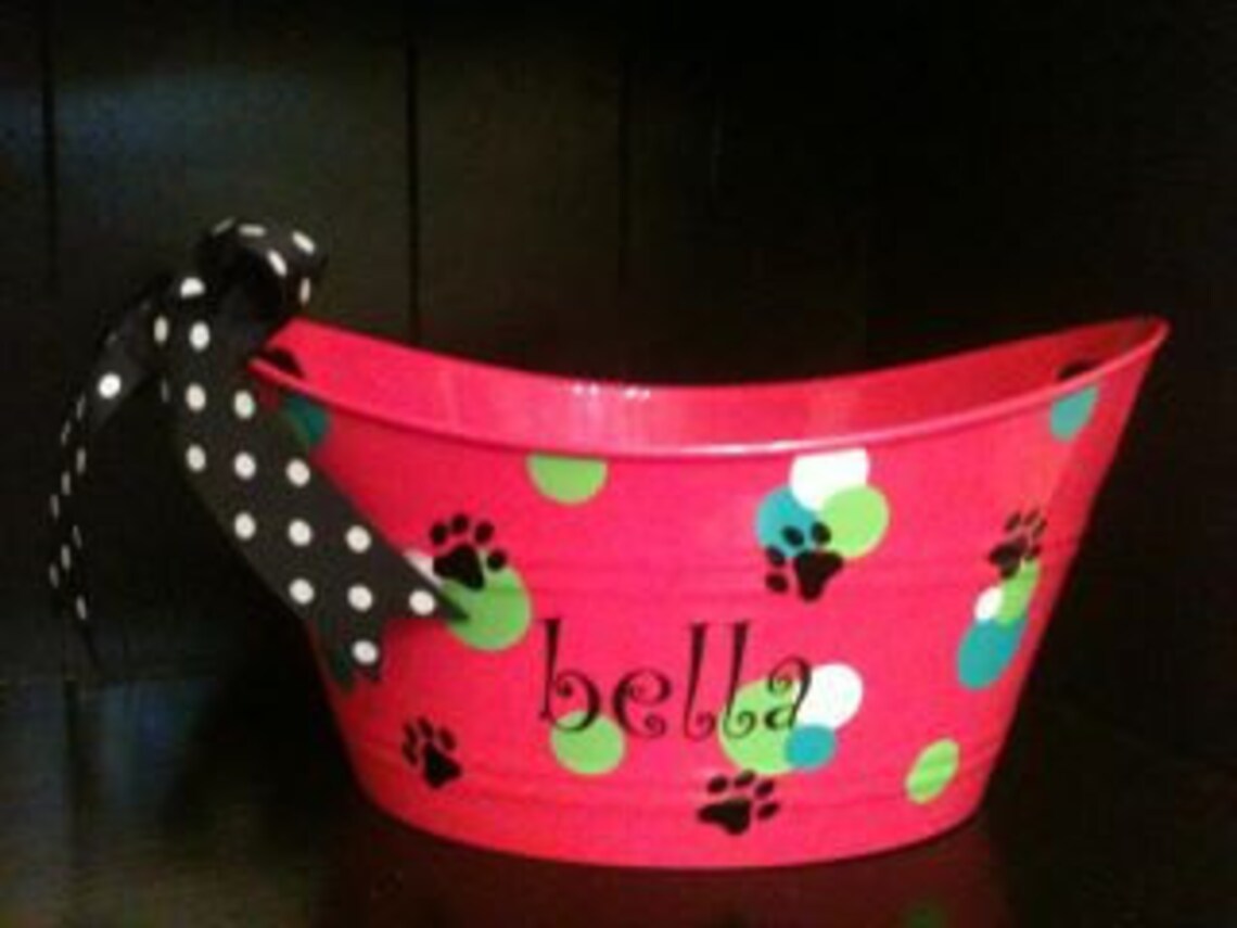 Personalized Dog Bucket Cat Bucket Dog Toy Bucket Cat - Etsy
