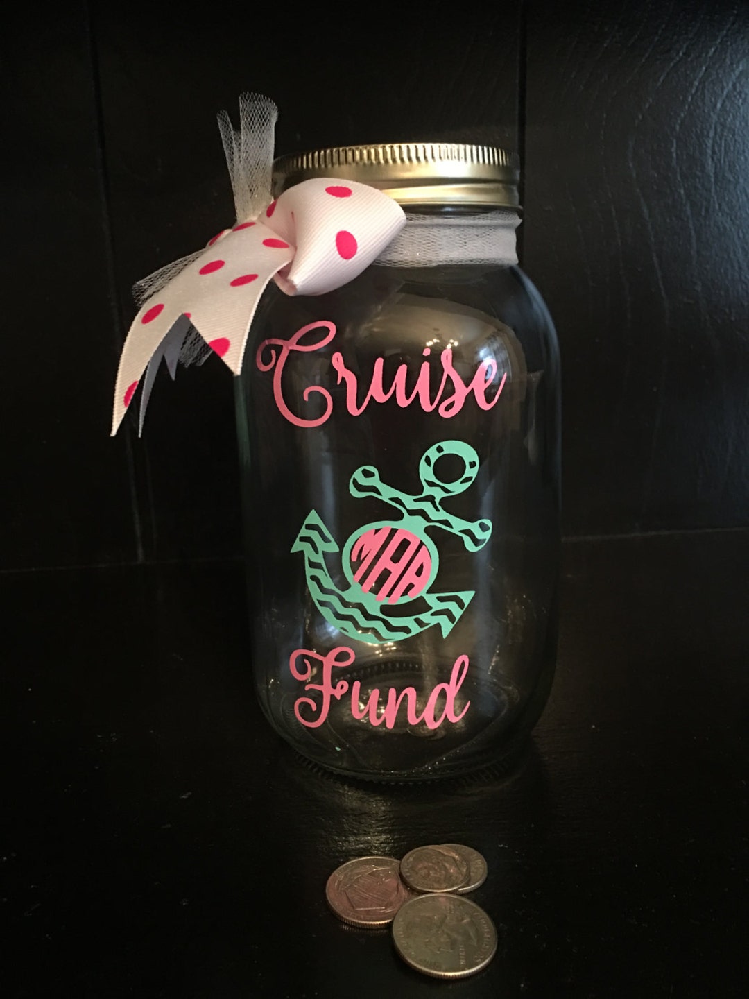Personalized Cruise Fund Jar - Cruise Bank Jar - Money Holder - Savings ...
