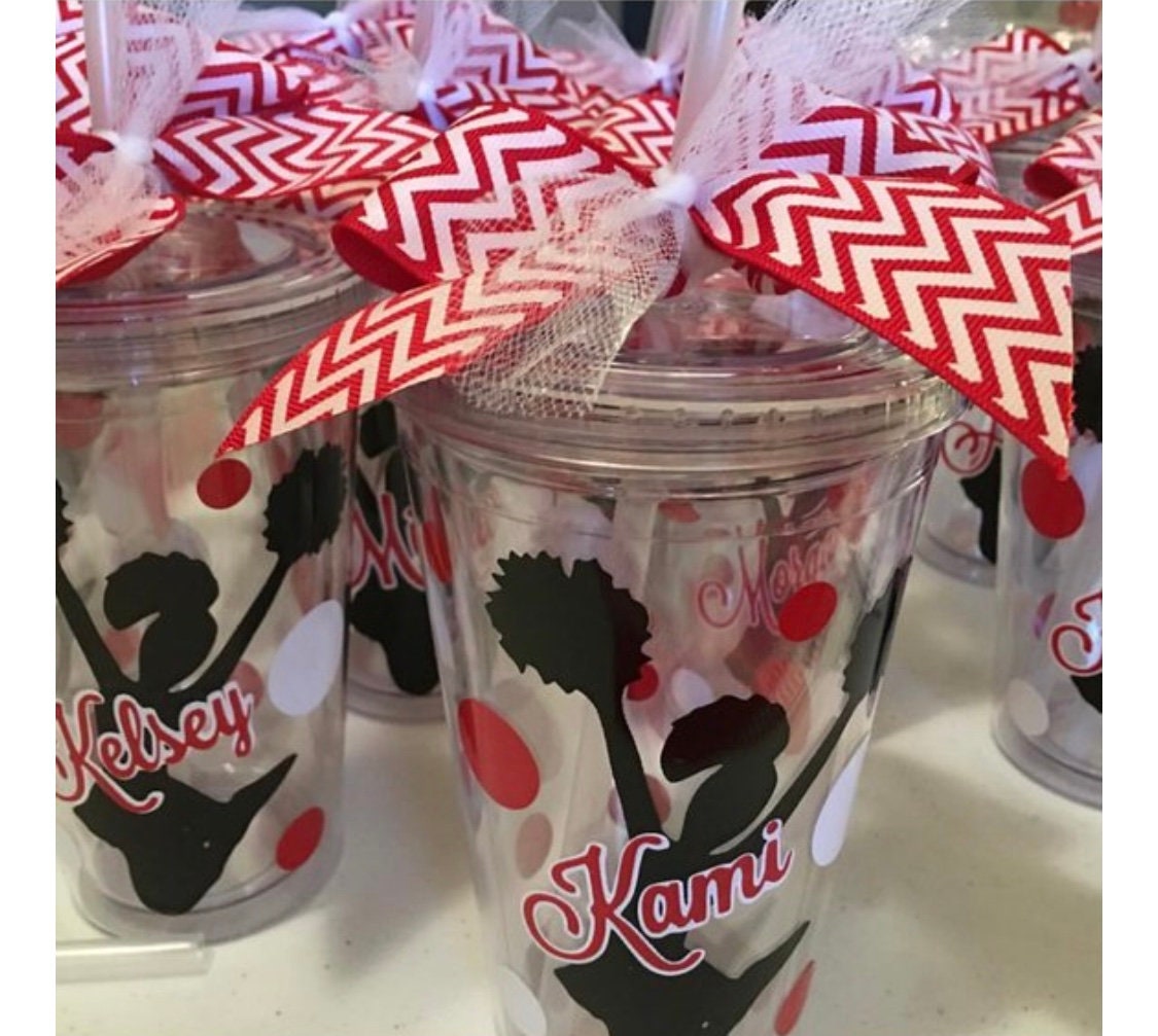 Personalized Cheerleader Tumbler - Cheer Squad - Party Favor - Team ...