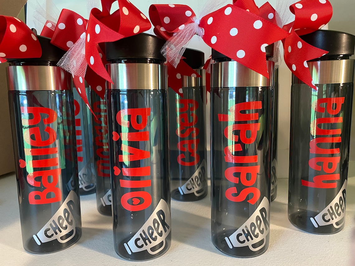 Personalized Cheer Bottle Cheerleader Cheer Water Bottle - Etsy