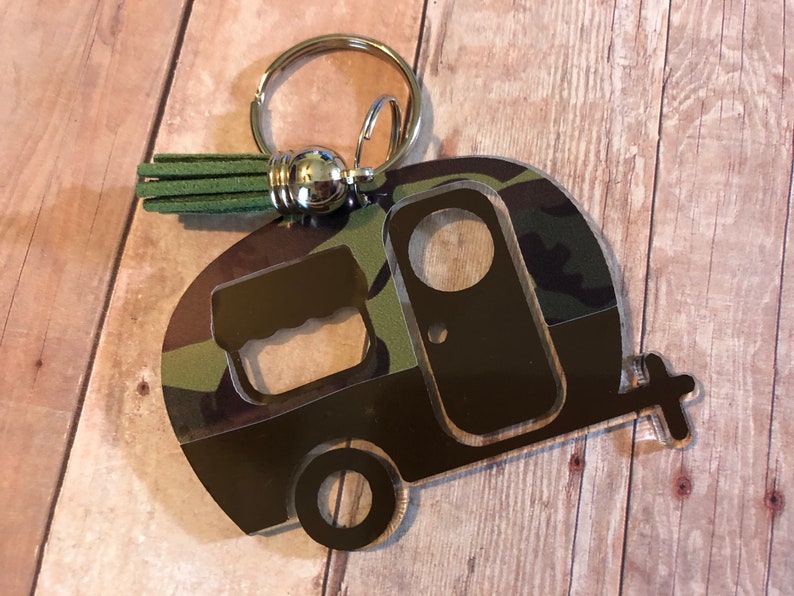 Camper Key Chain RV Travel Trailer Motorhome Key Fob - Etsy