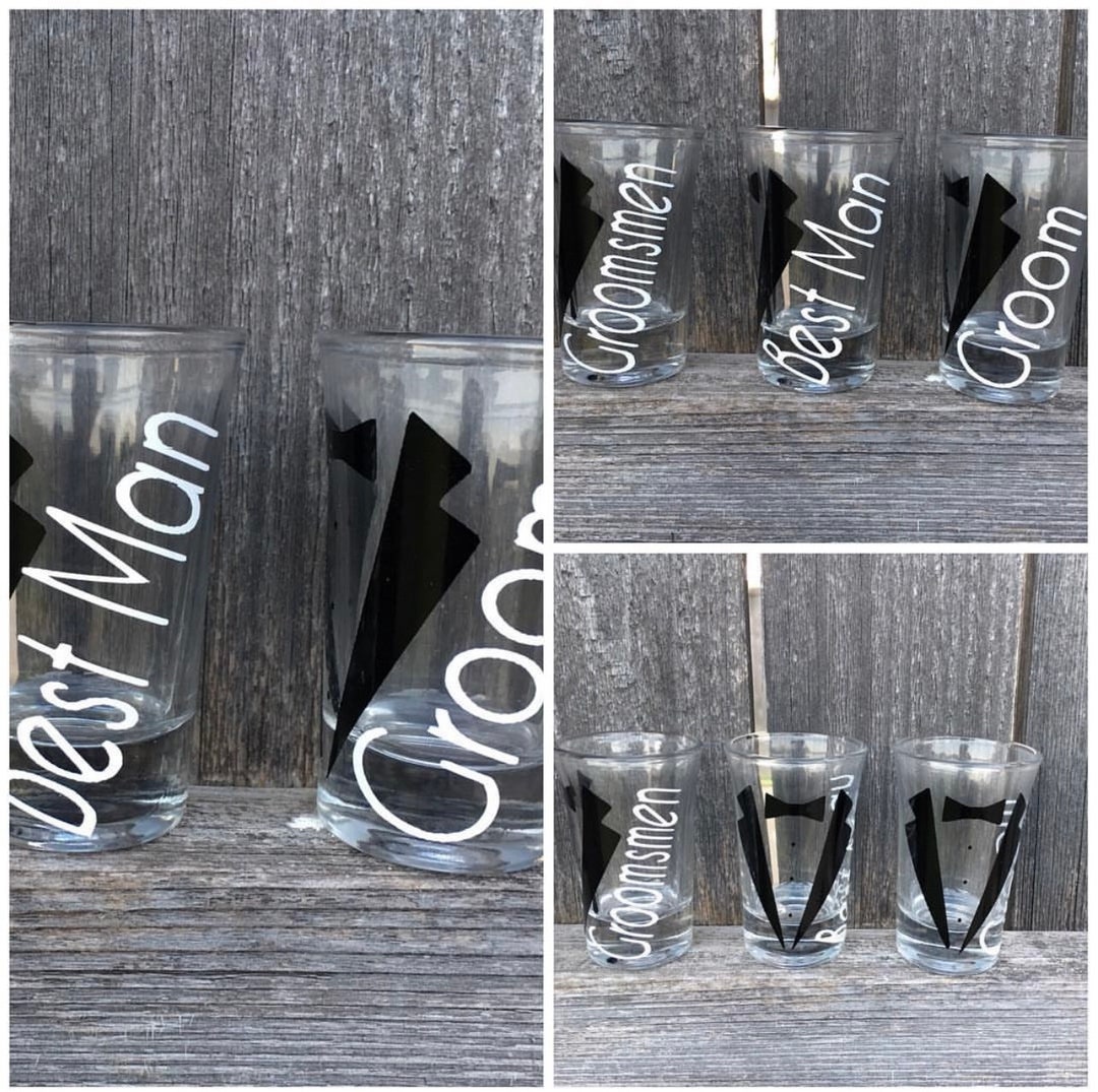 Custom Groomsmen Shot Glass – Wedding Party Favors - Etsy