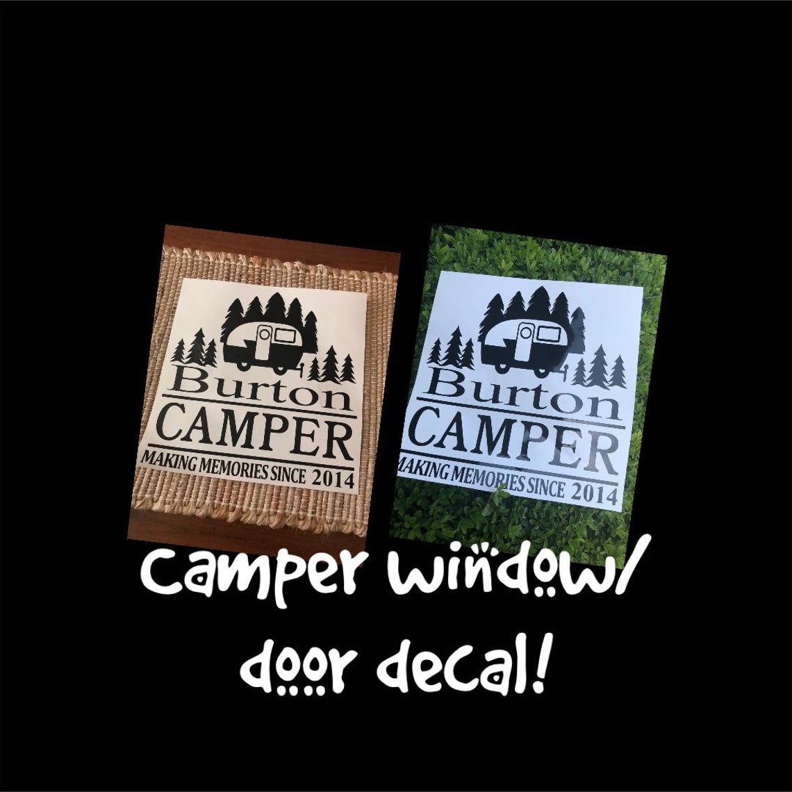 Camper Decal Camper Window Decal Camper Door Decal RV - Etsy