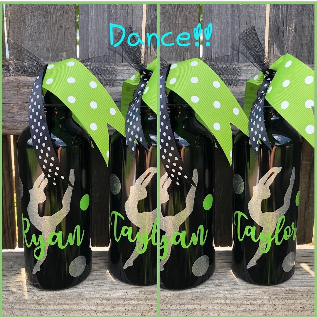Personalized Dance Water Bottles - Dance Team Gift - Dancer Gift ...