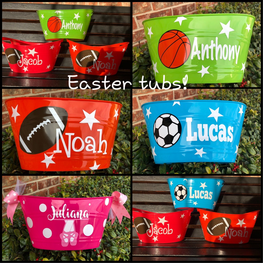 Easter Baskets - Easter Tubs - Easter Buckets - Easter - Easter Pail ...