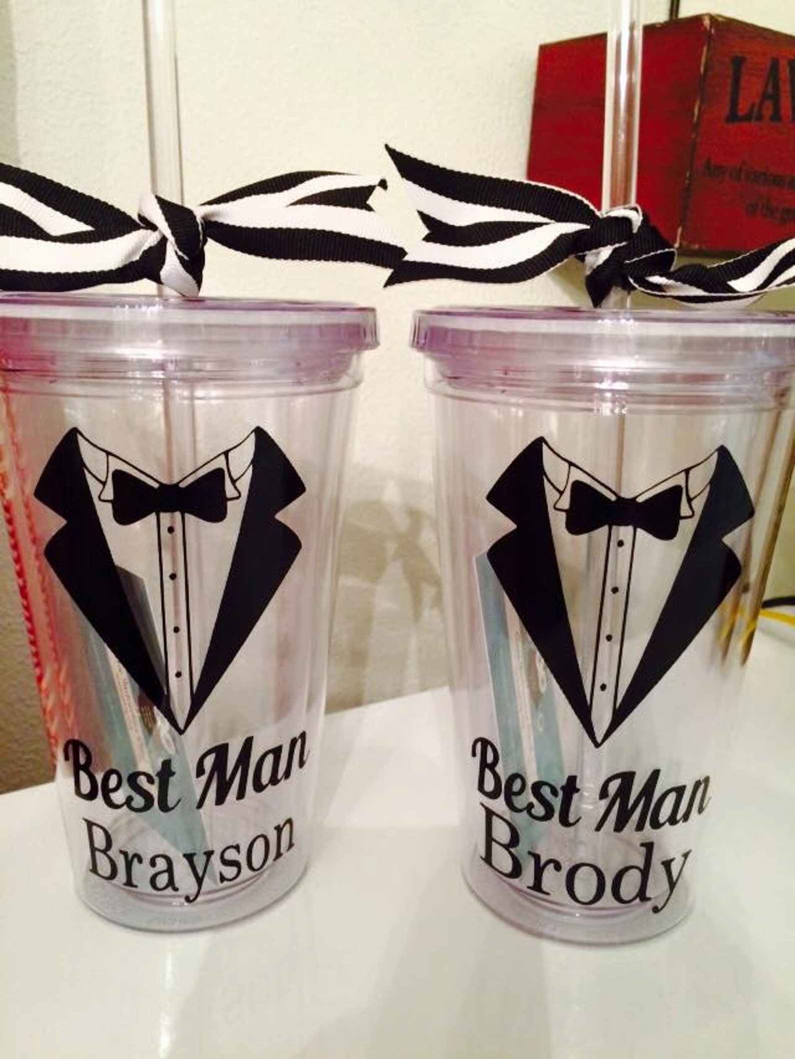 Personalized BEST MAN Tumblers - Etsy