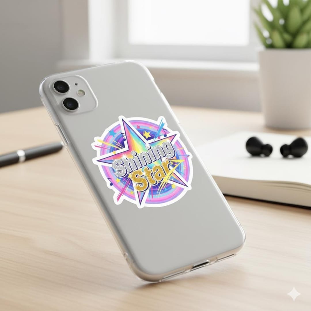 K-pop Shining Star Sticker, Glossy Vinyl Music Group Decal - Etsy