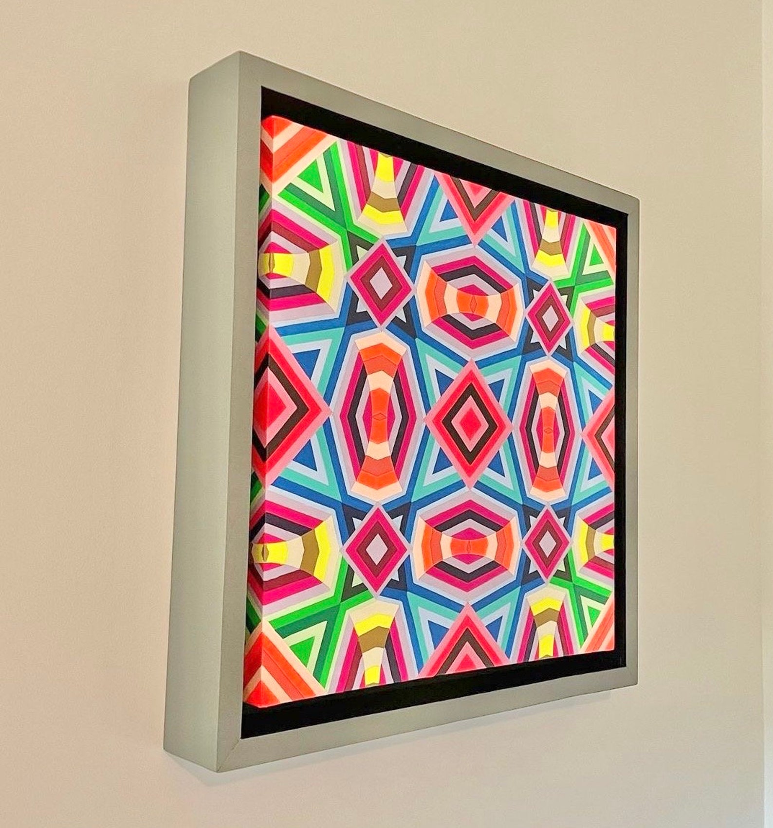 Op Art Globe Painting - Etsy