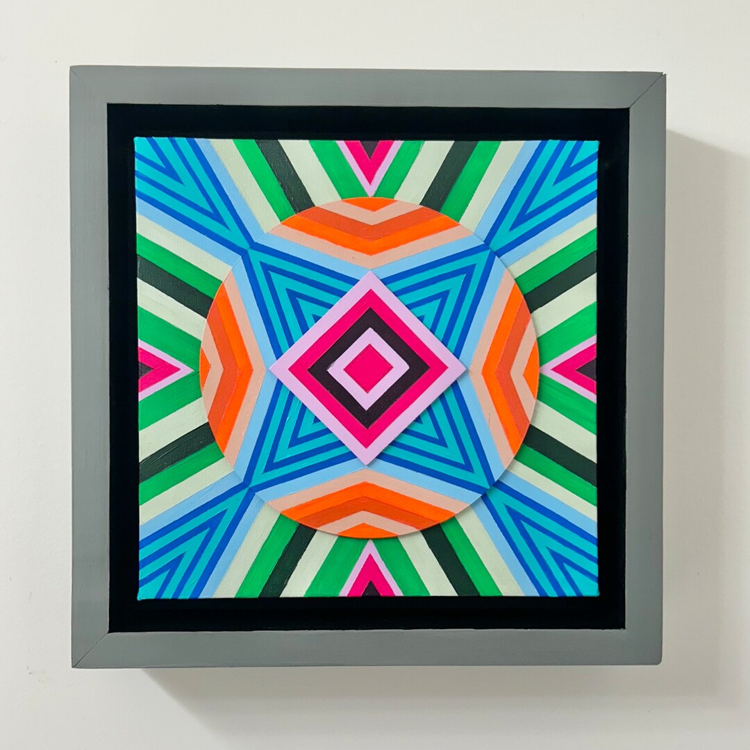 3D OP ART GLOBE Painting - Etsy